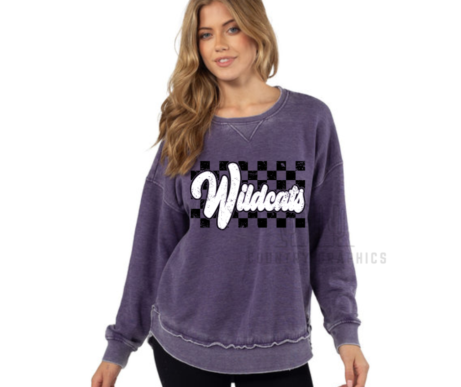 Wildcats checkers - Chicka-d Burnout crew – Country Graphics