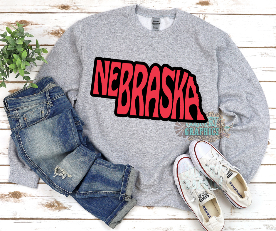 Nebraska state shape – Country Graphics