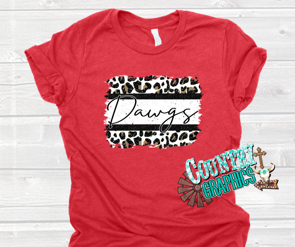 dawgs tan leopard – Country Graphics