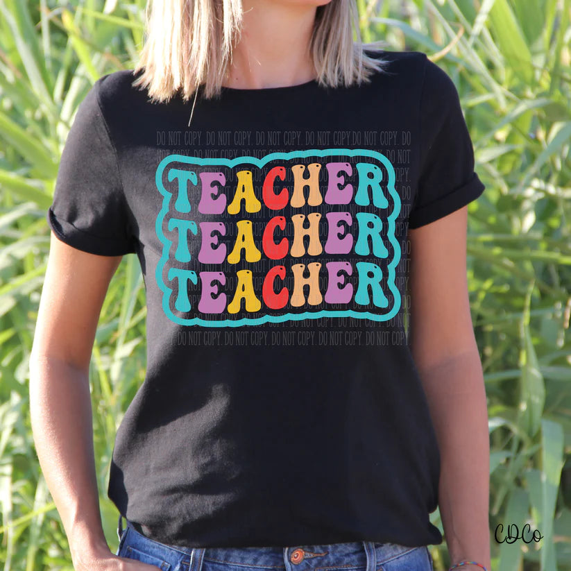 Teacher Stacked-bright – Country Graphics